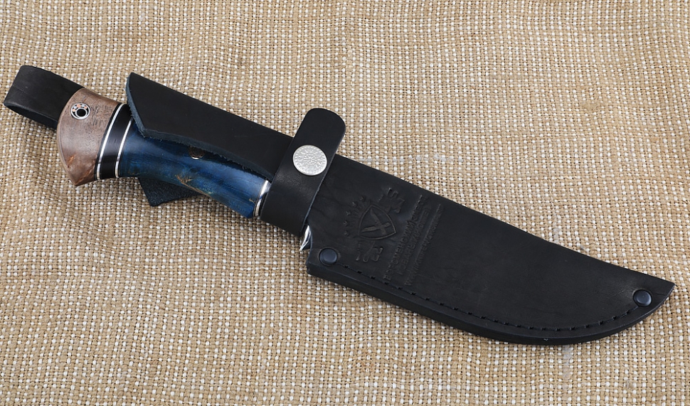 Нож Алтай-2 сталь Sandvik 12C27, рукоять стабилизированная карельская ...